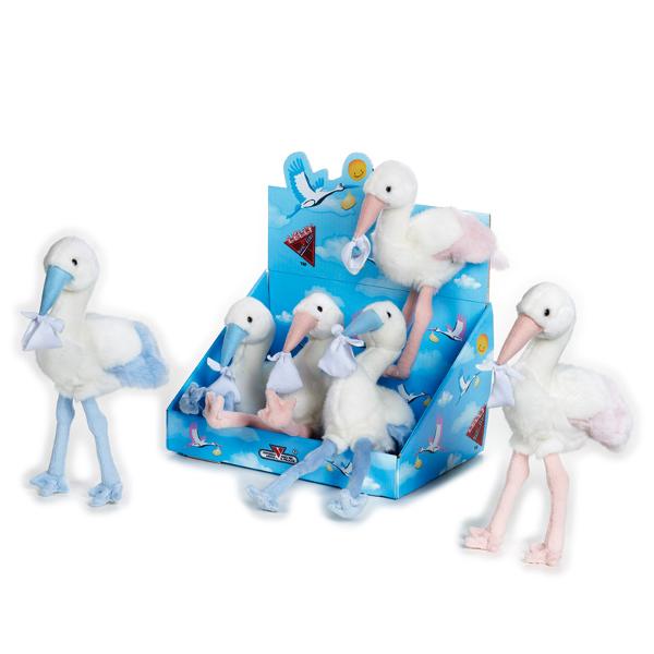 Jucarie din Plus - Baby Barza 27 cm asort V786001-1 - - Libraria CLB