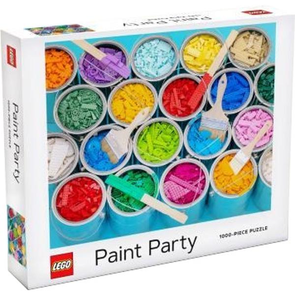 Puzzle cu 1000 de piese Lego Paint Party Ridleys - - Libraria CLB
